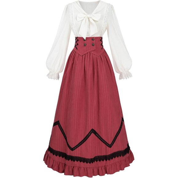 Skirts | Womens Victorian Dress Costume 180s Edwardian Renaissance ...